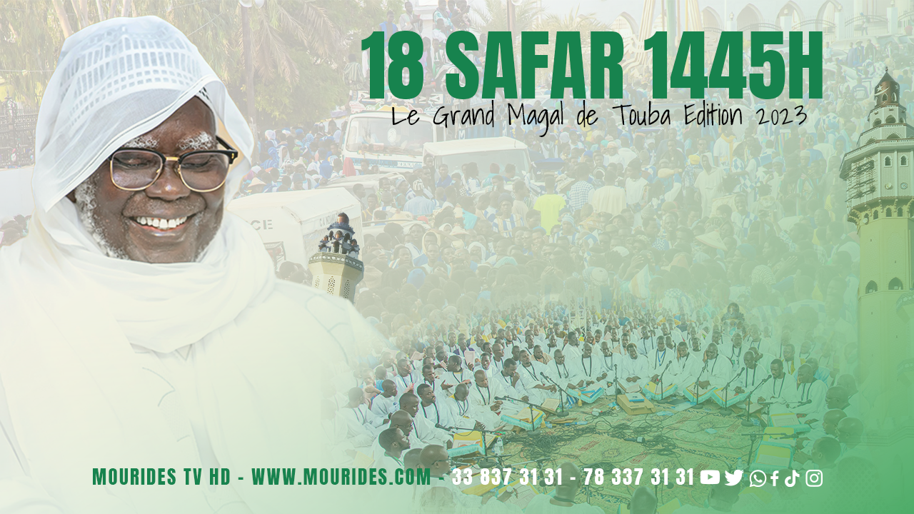 Hizbut Tarqiyyah Grand Magal de Touba edition 2023 - 18 Safar 1445H ...